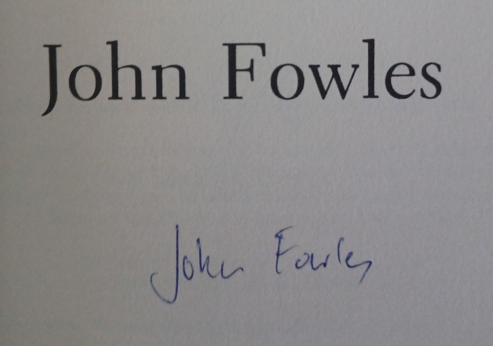 Signed! John Fowles The Tree Sumach Press UK Autobiographical Nature ...