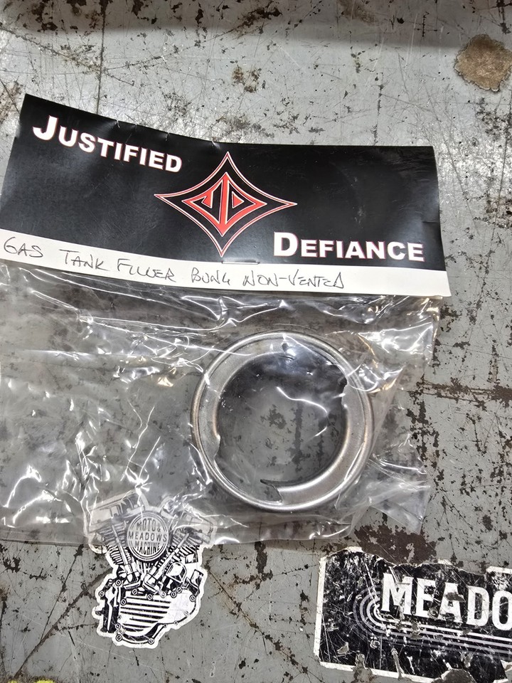 Weld In Gas Tank Filler Cap Bayonet Neck Insert Bung For Harley Chopper ...