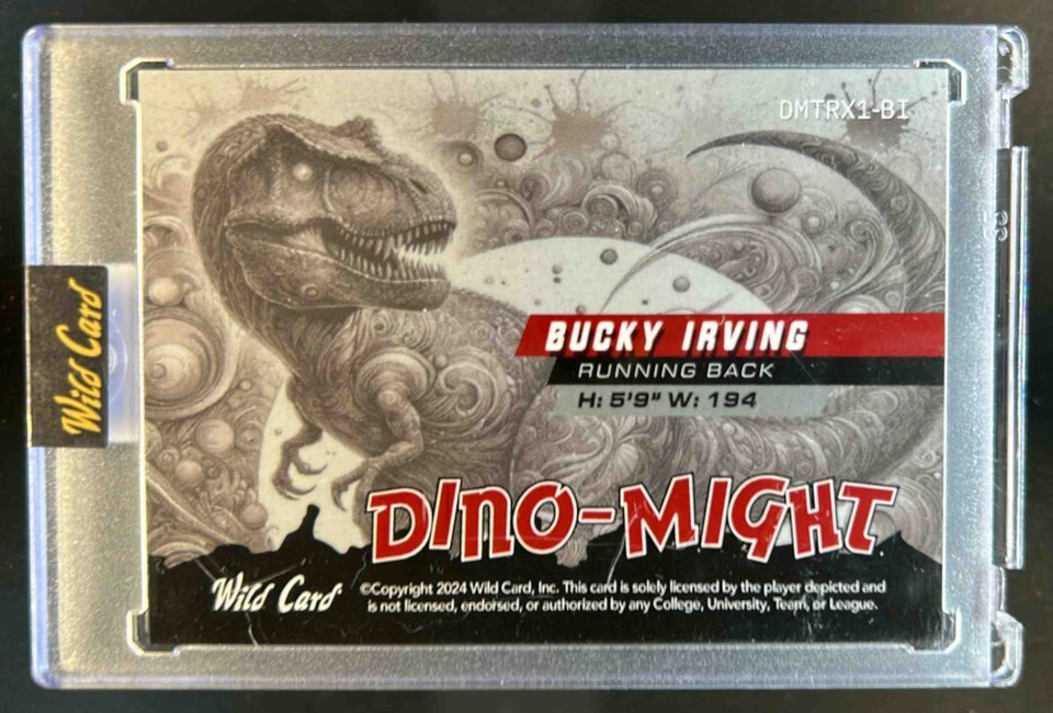 2024 Wild Card DinoMight Bucky Irving Tyrannosaurus Rex Lava Foil ...