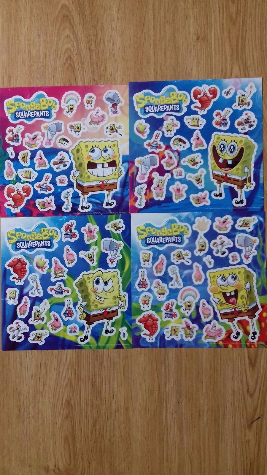 CUTE NICKELODEON SPONGEBOB SQUAREPANTS STICKERS BN SCRAP BOOKING ART ...