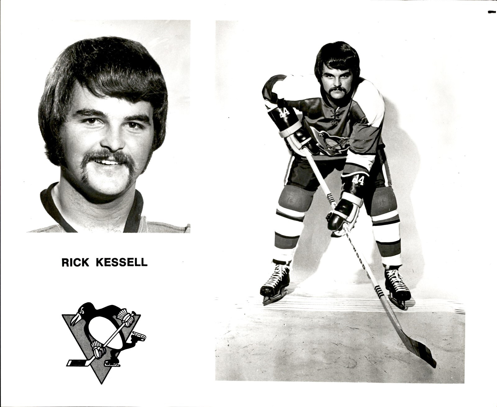 PF9 Original Photo RICK KESSELL 1971-72 PITTSBURGH PENGUINS NHL HOCKEY ...