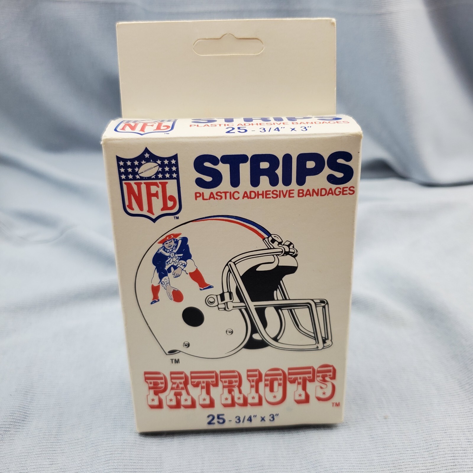 NFL Adhesive Bandages Strips Football New England Patriots 25 Count NIB ...