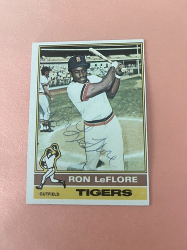 1976 Topps #61 Detroit Tigers Ron LeFlore Autograph. | eBay