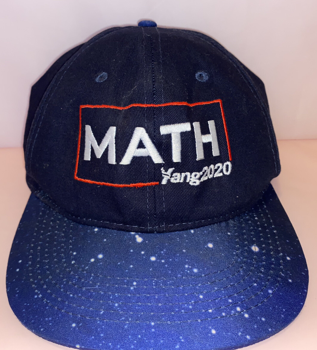 Rare Andrew Yang Math Cap Yang 2020 Embroidered One S… - Gem
