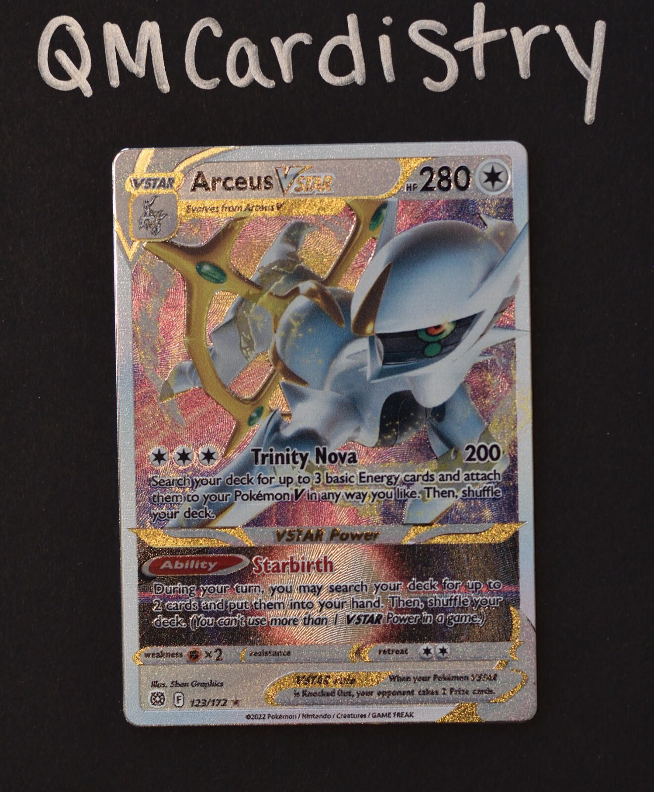 Arceus VSTAR 123/172 METAL Card Pokémon Ultra Premium Collection ...