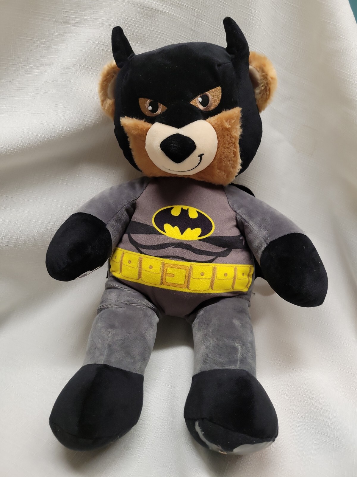 RARE Build-A-Bear Batman Teddy Bear Plush with Cape EXCELLENT CONDITION ...