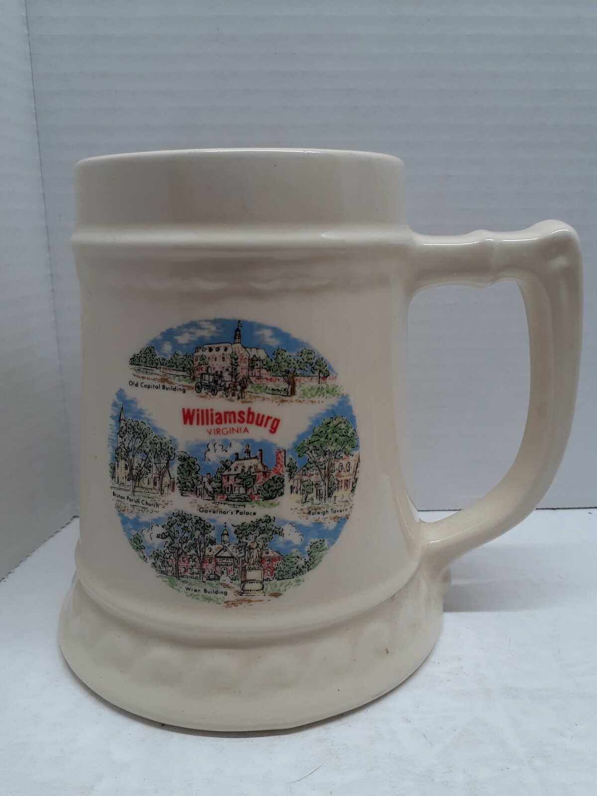 Williamsburg Virginia Beer Mug Stein | eBay