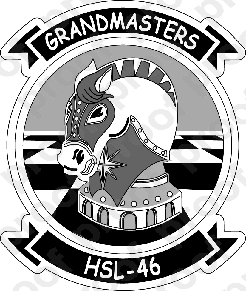 STICKER USN HSL 46 GRANDMASTERS | eBay