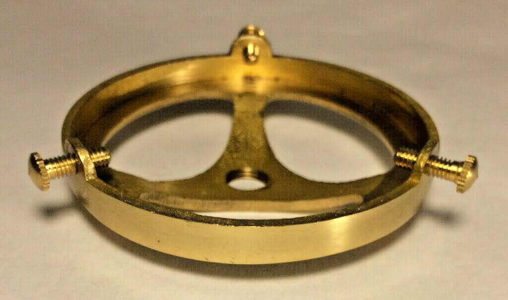 2 5/8" Fitter Cast Brass Glass Lamp Shade Holder, Polished & Lacquered ...