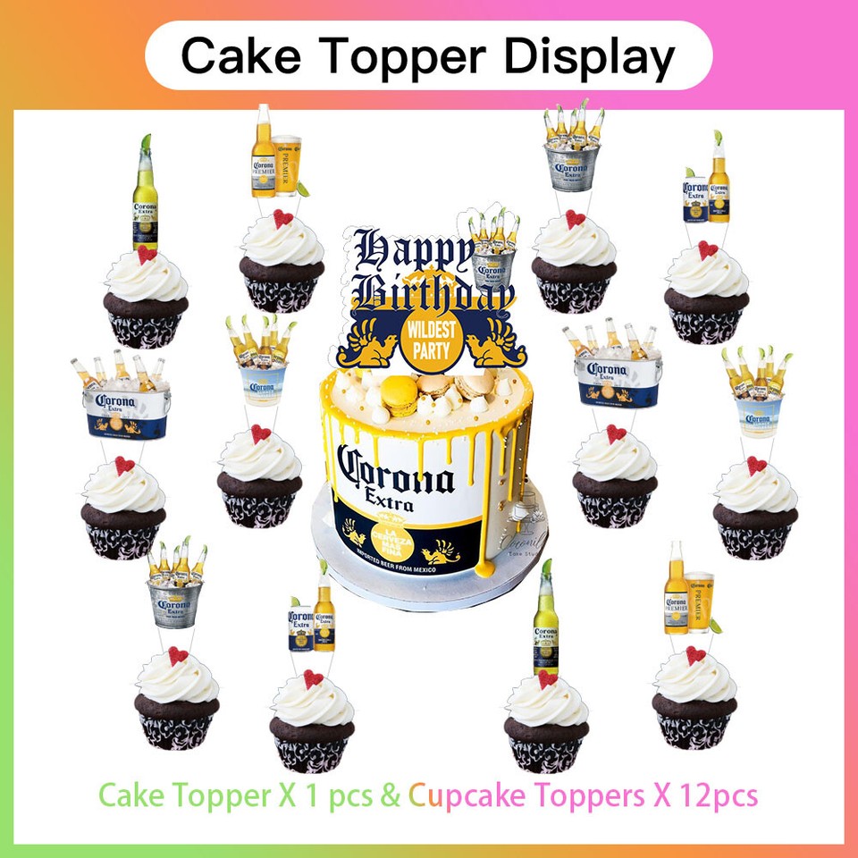 Modelo Beer Corona Extra Birthday Party Supplies Set Balloons Cake ...