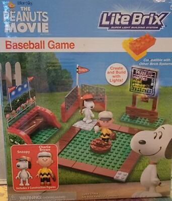 Peanuts Movie Lego Baseball Game Lite Brix NIB. Snoopy Charlie Brown | eBay