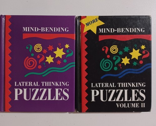 Mind-Bending Lateral Thinking Puzzles X 2 Volume 1 & 2 Hardcover Books ...