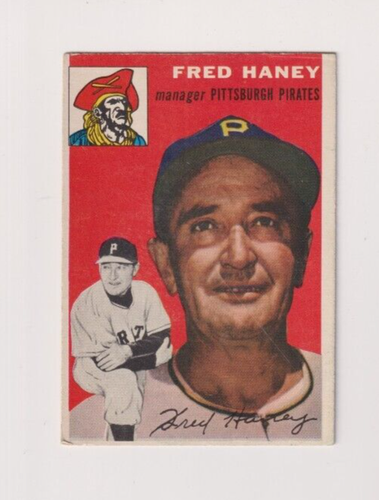 FRED HANEY 1954 TOPPS BASEBALL VINTAGE ROOKIE CARD #75 PITTSBURGH ...
