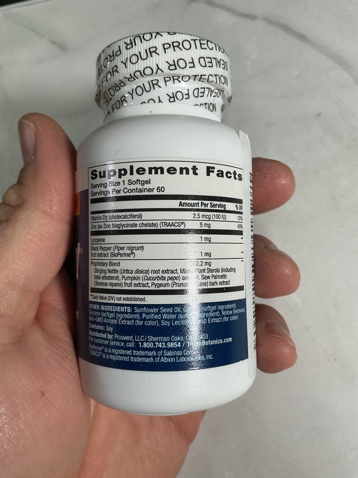 Advanced Prostate Support Ultra Natural Supplement Ease Urine Frequency ...
