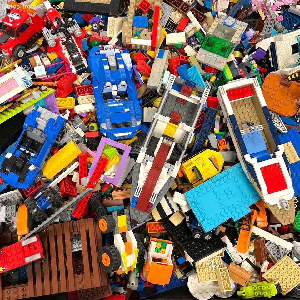 22.2 Lbs. of Unsorted Bulk LEGO and non-LEGO Bricks, Pieces, and Parts ...
