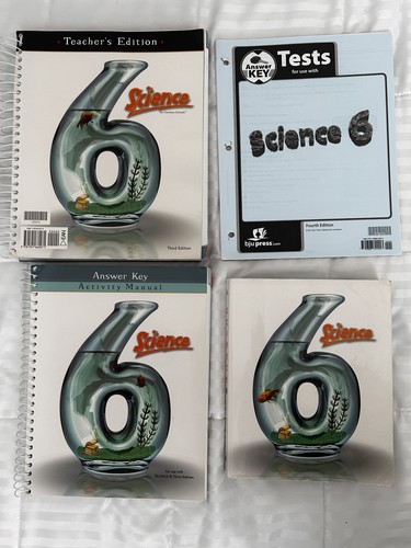BJU Press SCIENCE 6 SET Teacher’s Edition, Student Text, Activity ...