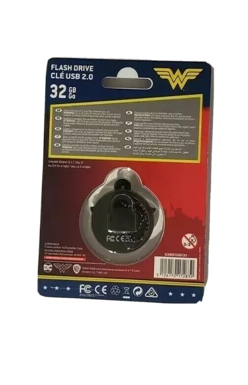 EMTEC USB Flash Drive Wonder Woman 32 GB - DC Comics New! | eBay