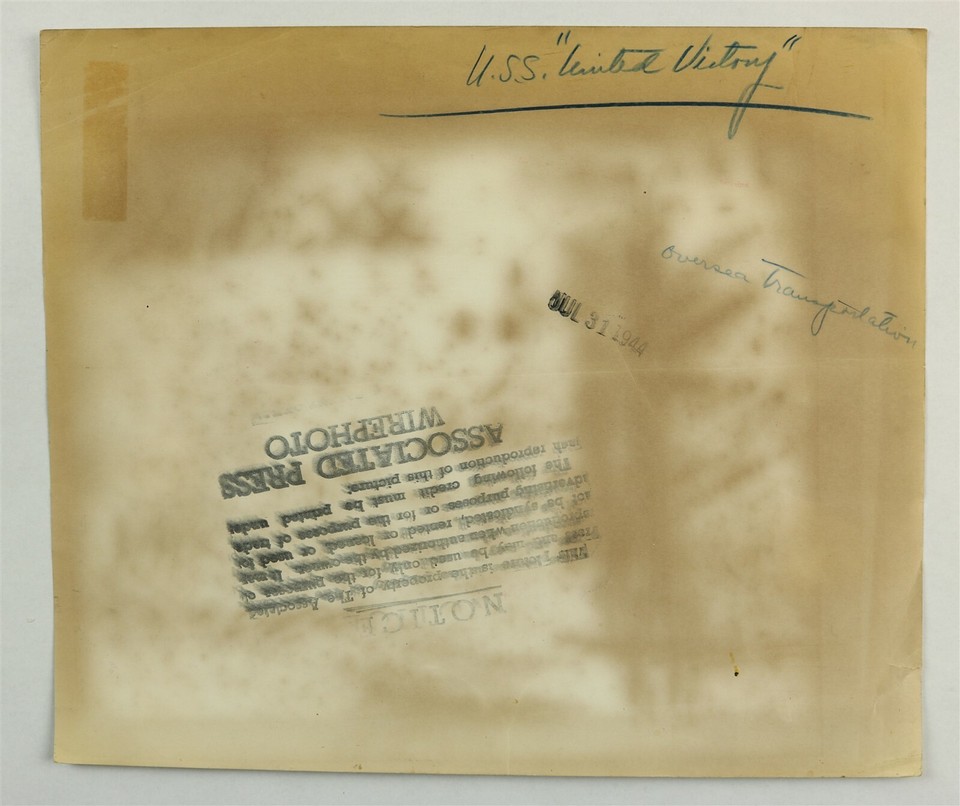 SS United Victory VC2-S-AP3 Hull 85 1944 Original WWII Press Photo | eBay