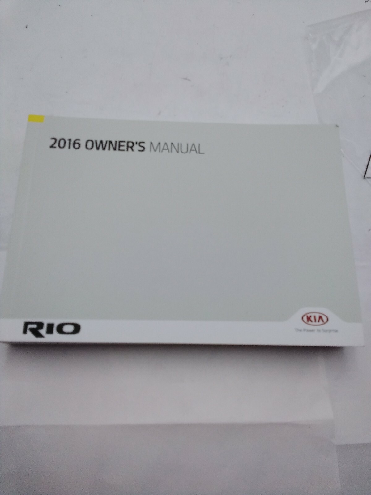 2016 Kia Rio Car Owner's Manual Book | eBay