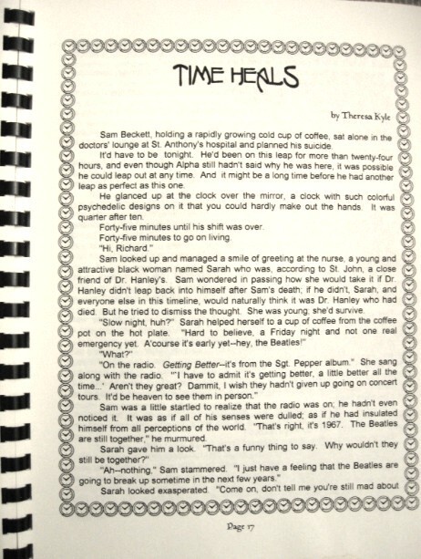 Quantum Leap Fanzine "The Alpha Chronicles 1" SLASH Sam/Al Anthology ...