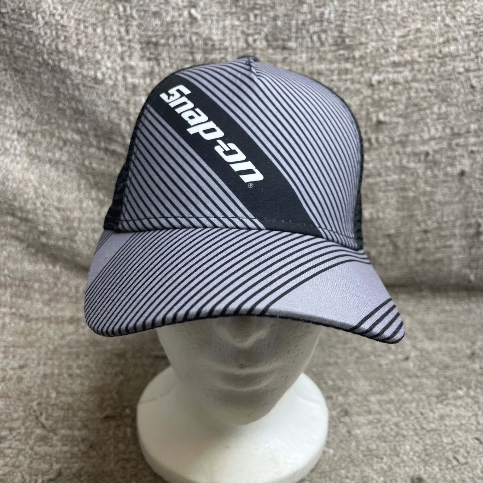 Snap On Tools Logo Snapback Hat Cap Trucker Gray Blac… - Gem
