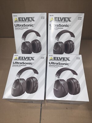 4 Pair Elvex UltraSonic Ear Muffs Hearing Protection HB-650 Delta ...
