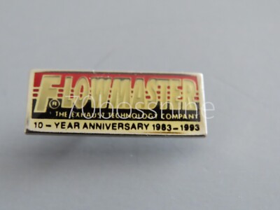 FLOWMASTER 10TH ANNIVERSARY 1983-1993 LOGO NHRA DRAG RACING HAT PIN | eBay