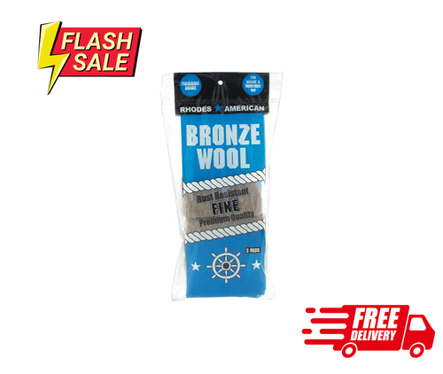Fine Grade Bronze Wool Pads 3 Pack 3 steel wool pads per pack 3 Pack ...