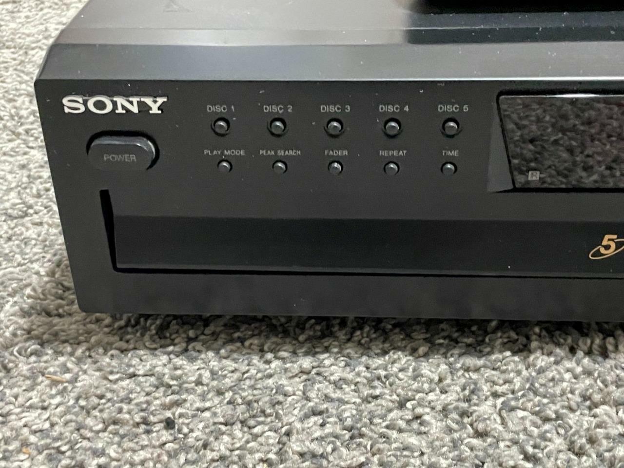 Sony Compact Disc Player CDP-CE375 5 Disc CD Changer Optical RCA w ...