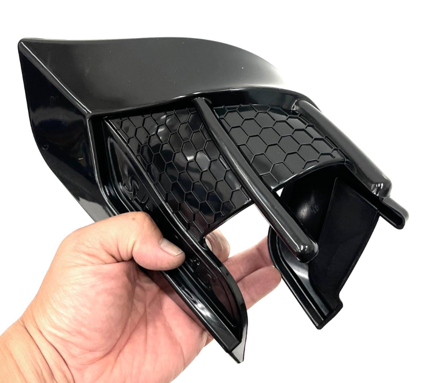 Black Flexible Decor Fender Side Air Vents Grilles Diffuser Intake Trim ...