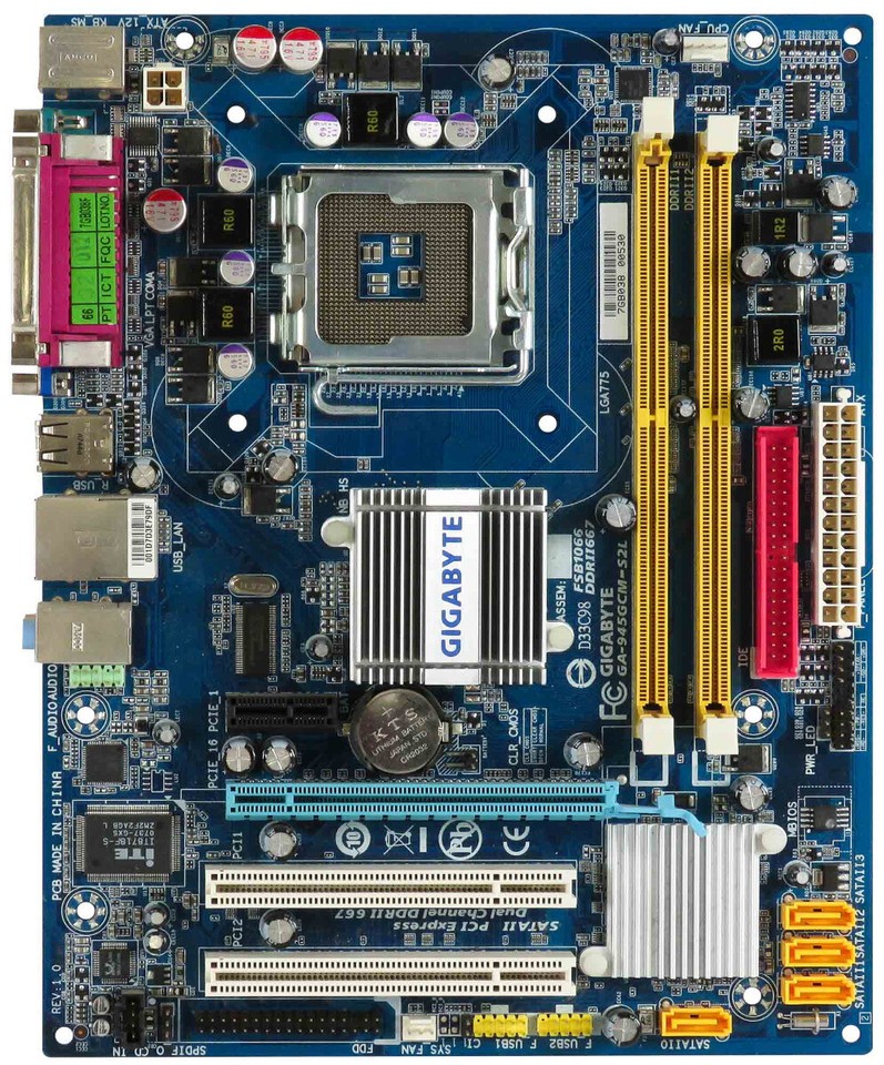 Motherboard GIGABYTE GA-945GCM-S2L LGA775 DDR2 PCI Pci-E | eBay