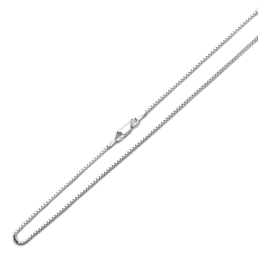 Men Women Sterling Silver 1.2mm Italian Box Chain Necklace / Free Gift ...