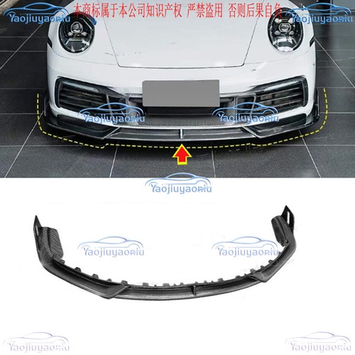 For 2019+ Porsche 911 992 Carrera Chopin Type Front Bumper Spoiler Lip ...