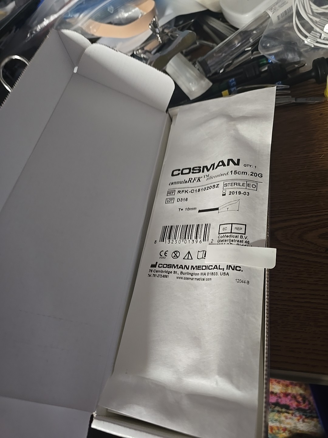 Cosman Cannula RF Needle RFK 15cm 20G RFK-C151020SZ LOT OF 10 PIECES ...
