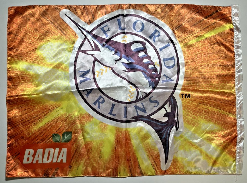 Miami Florida Marlins Retro Logo Flag MLB Baseball Vintage * Badia ...