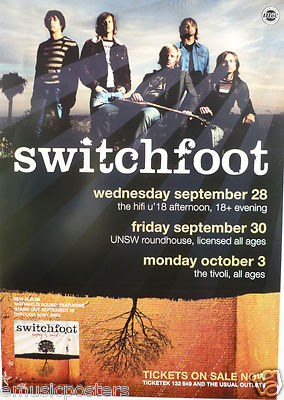 SWITCHFOOT 2006 AUSTRALIAN CONCERT TOUR POSTER - Alternative & Hard ...