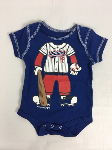 NWOT Philadelphia Phillies Baby Infant One-Piece Romper Blue Snap Suit ...