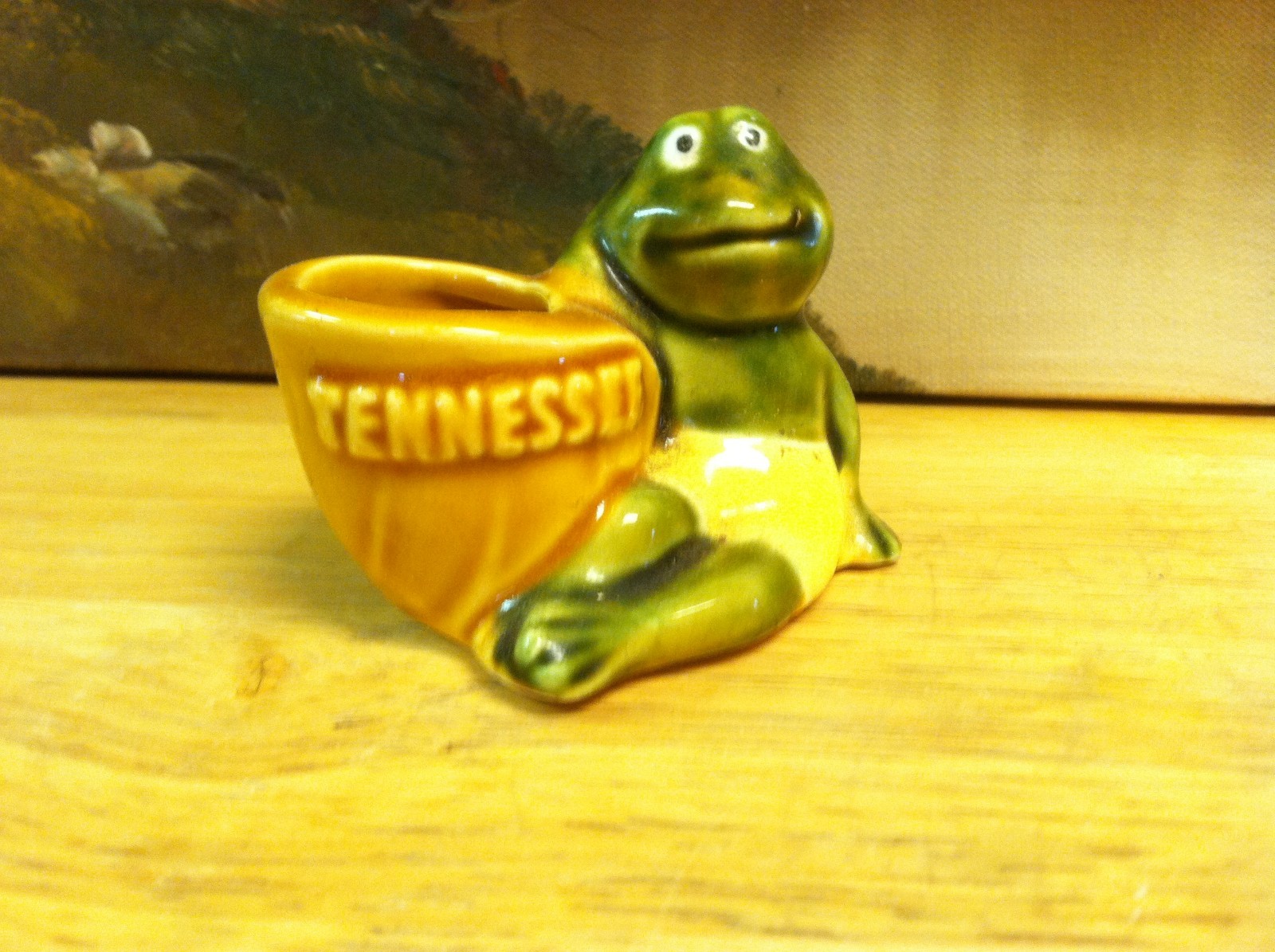 Ceramic Souvenir Tennessee Frog Toothpick Holder by SCOTTY ~ Made in ...