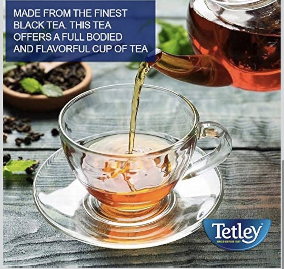 Tetley British Blend Premium Black Tea 2 BOX 160 Bags Deliciously Rich ...