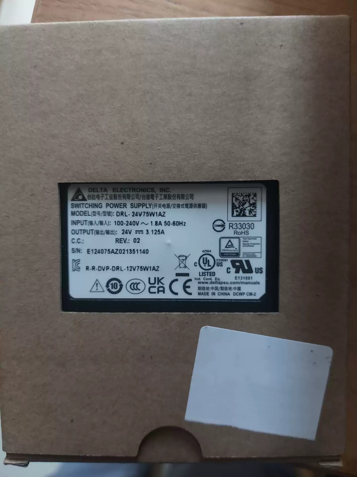 NEW DRL-24V75W1AZ Delta power supply 24V 3.125A original 75W switch ...