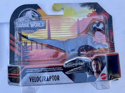 Jurassic World Attack Pack - PURPLE VELOCIRAPTOR - Mattel - FREE ...