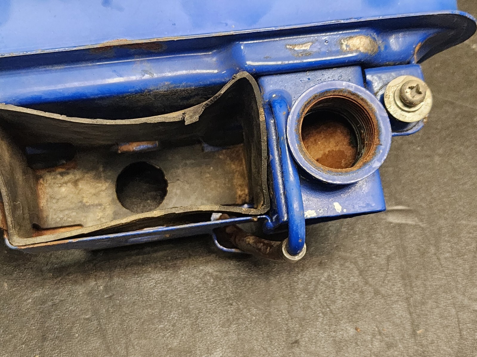 1976 Yamaha DT175 Enduro Oil Reservoir Tank Reserve Overflow NO CAP dt ...