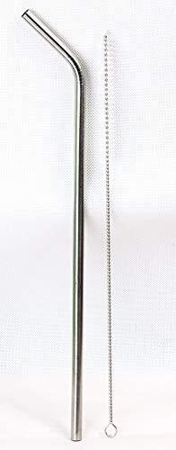 2 Jumbo 14" Stainless Steel Straws 100 Oz Huge Super Long Drinking Wide ...