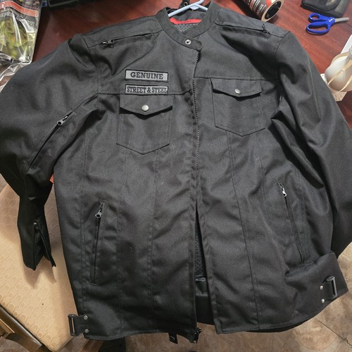 Mens LXT Street & Steel Black Vented Riding Jacket With Protective ...