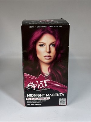 Midnight Magenta; Splat Rebellious Colors Semi-Permanent Hair Dye; No ...