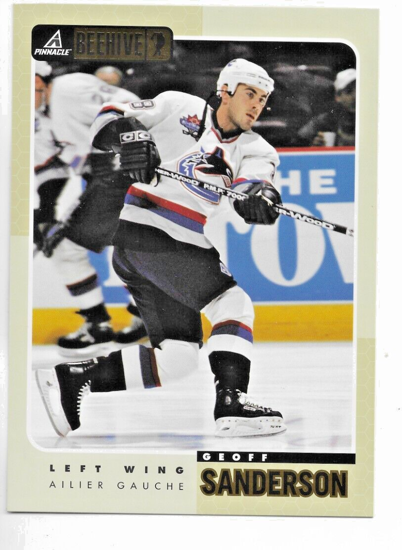 1997-98 Pinnacle BeeHive Geoff Sanderson #50 Jumbo 5 X 7" Card | eBay