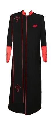 Men/Women Royal Diamond Black and Red Church/Pastor Robe | eBay