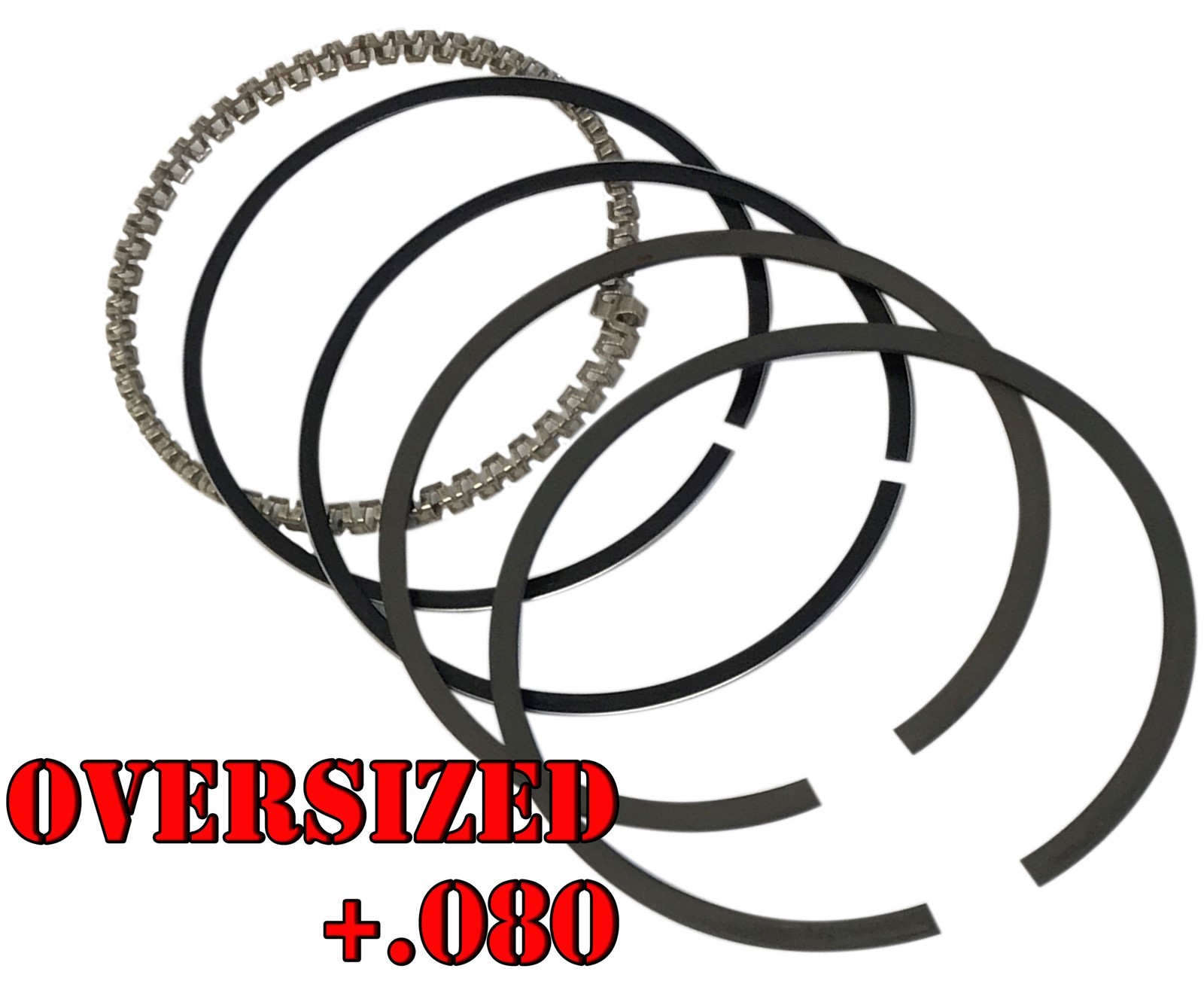+.080 Oversized Piston Ring Set For Harley-Davidson Big Twin ...