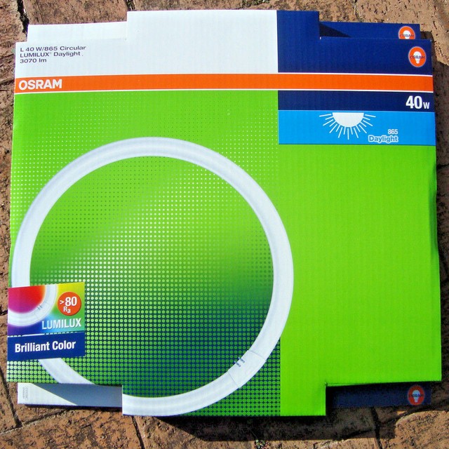 OSRAM L 40w/865 Lumilux 40 Watt Circular Fluro Tube 3070lm Daylight ...