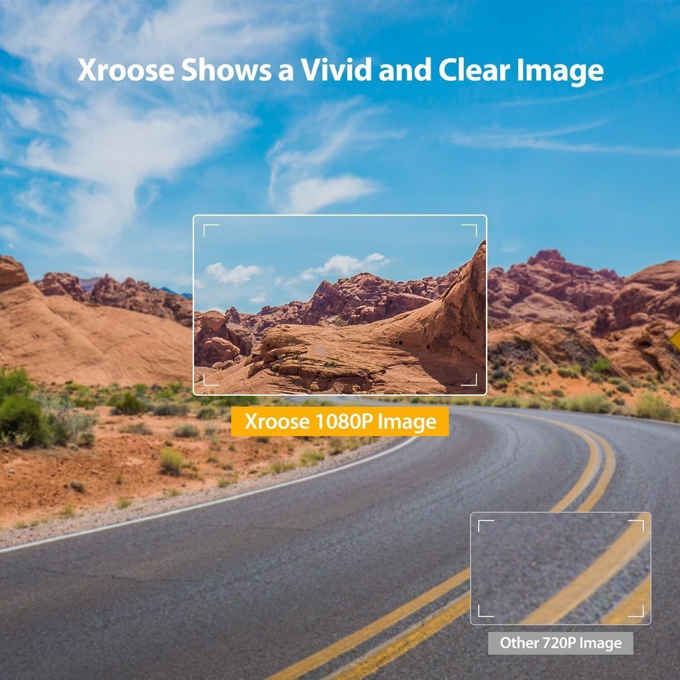 Xroose Magnetic Solar Wireless Backup Camera 5'' Monitor HD 1080P ...